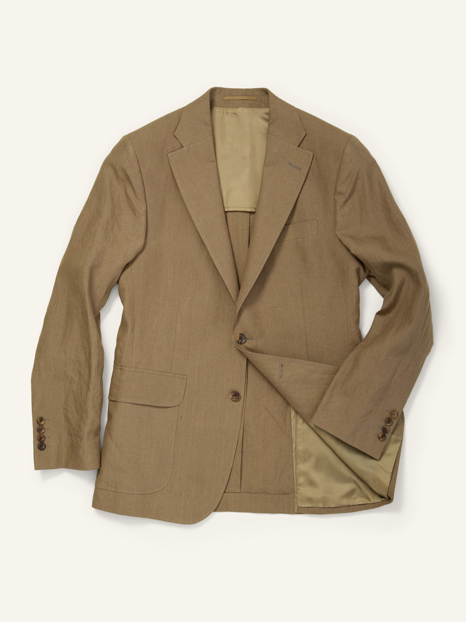 Bladen Gunton Irish Linen Jacket Dark Olive