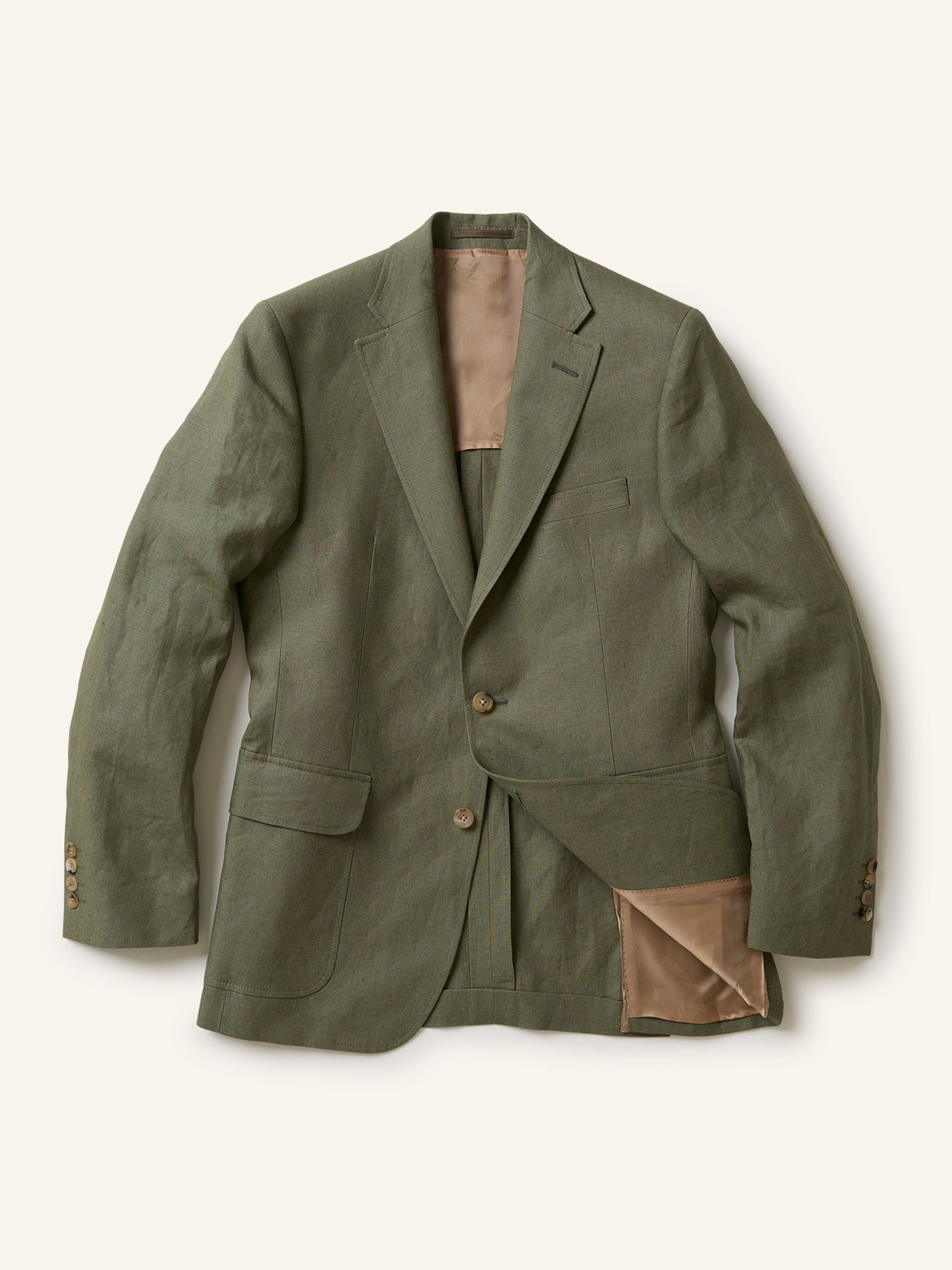 Bladen Gunton Tropical Irish Linen Jacket Prairie Green