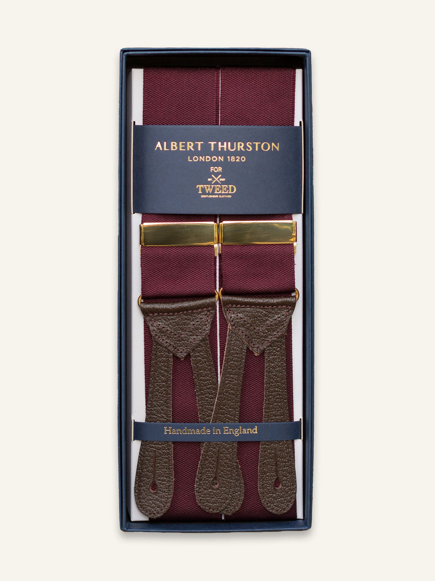 Albert Thurston Barathea Braces Maroon