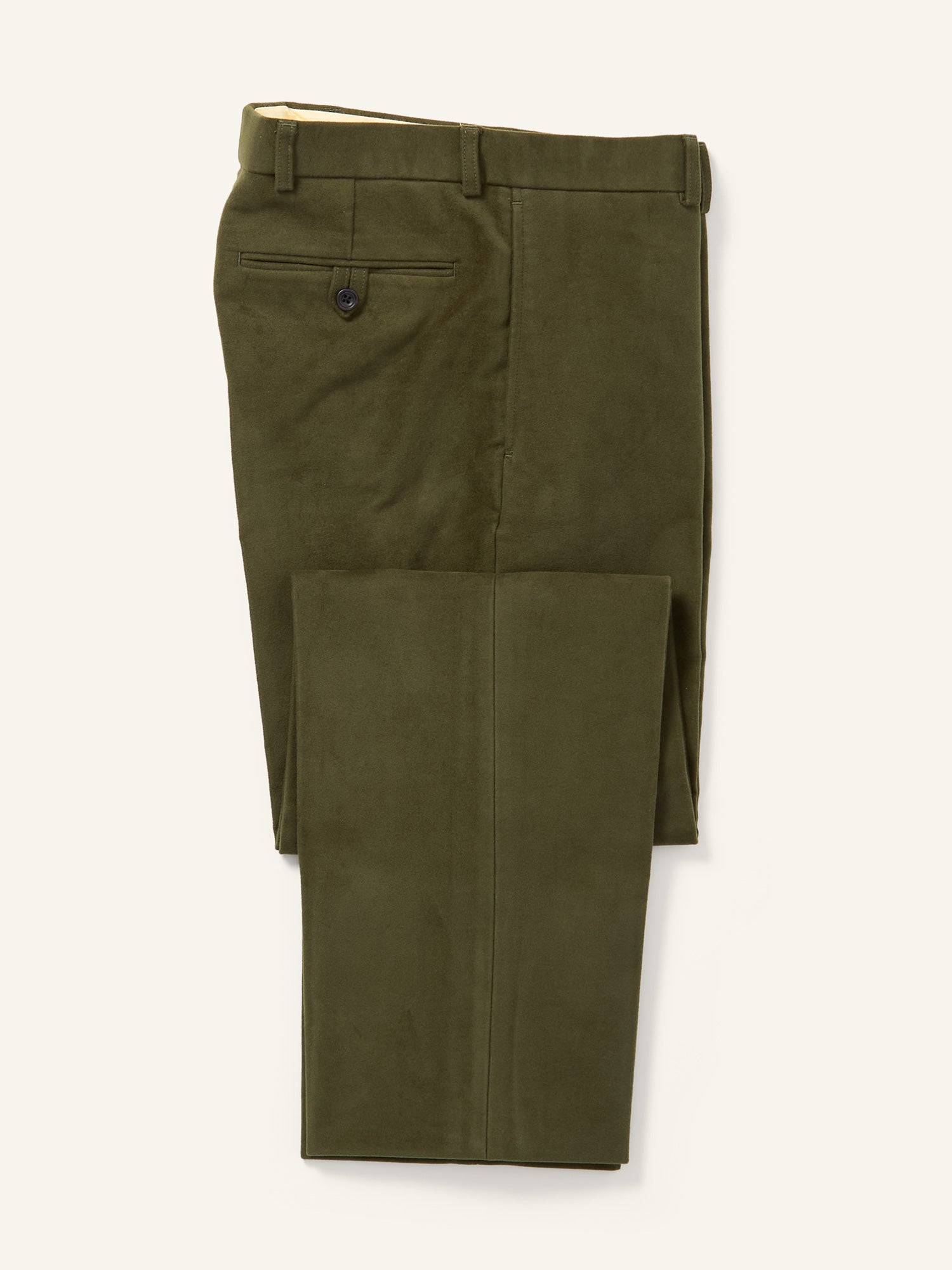 Bladen Dilham Moleskin Trousers Dark Green