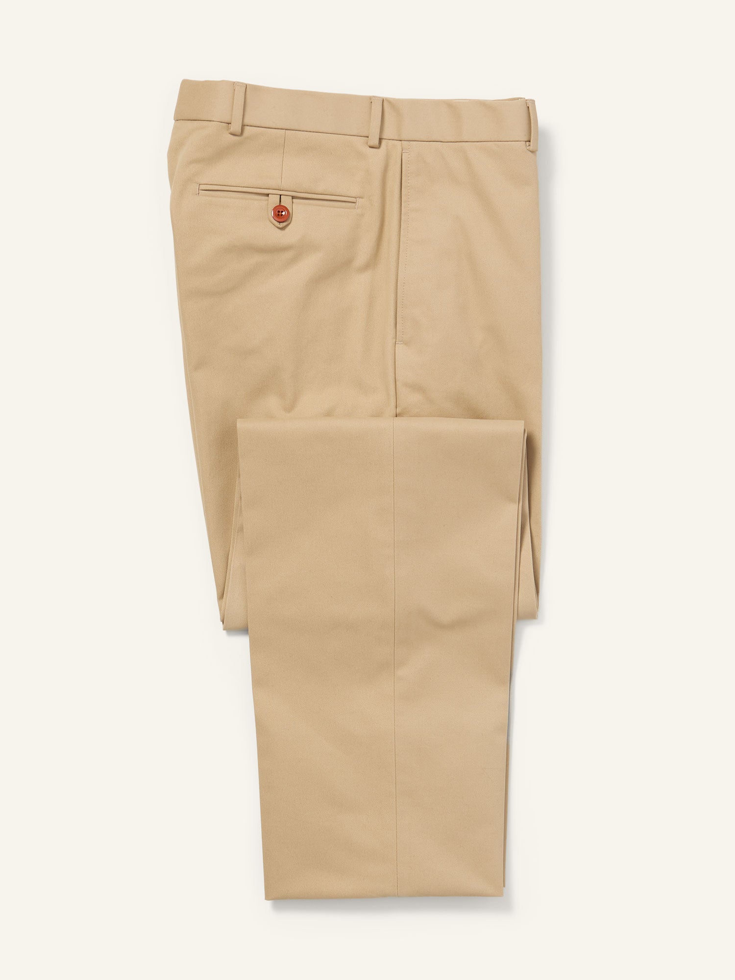 Bladen Dilham Flat Front Trousers Putty Drill