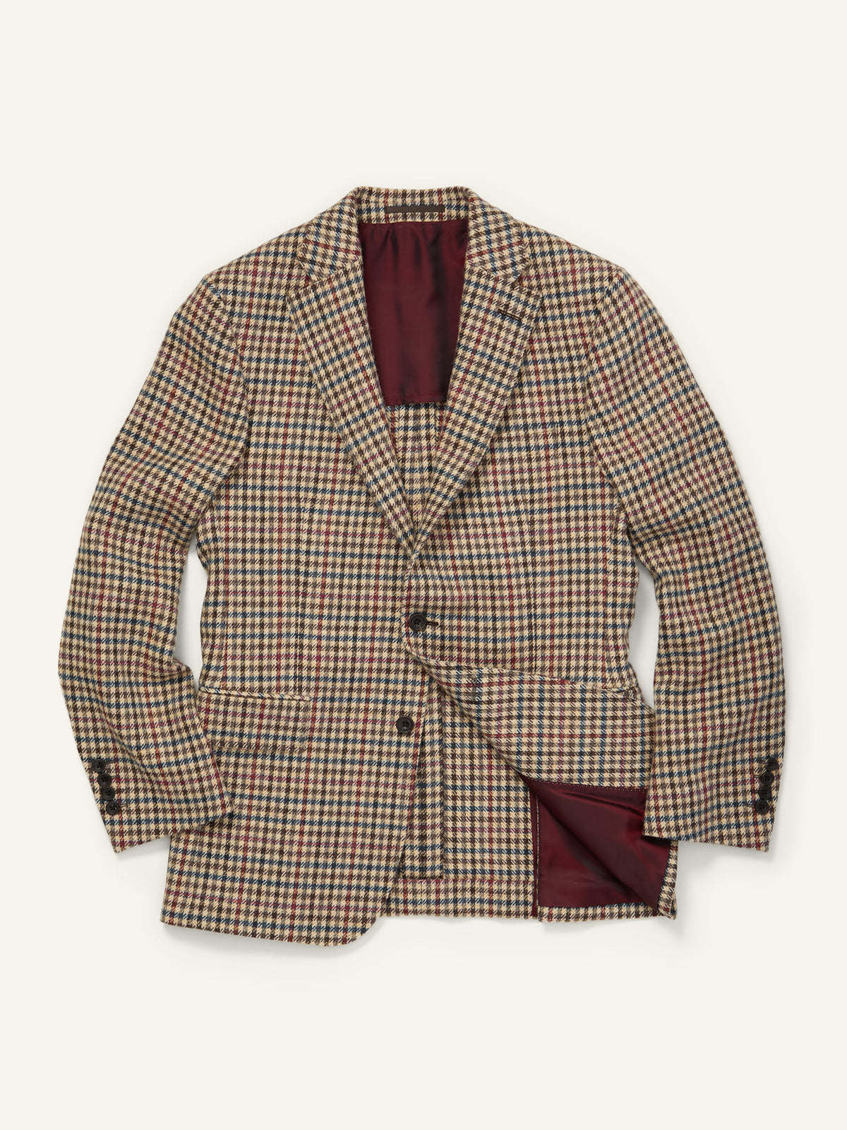 Bladen Gunton Shetland Gunclub Tweed Jacket Stone