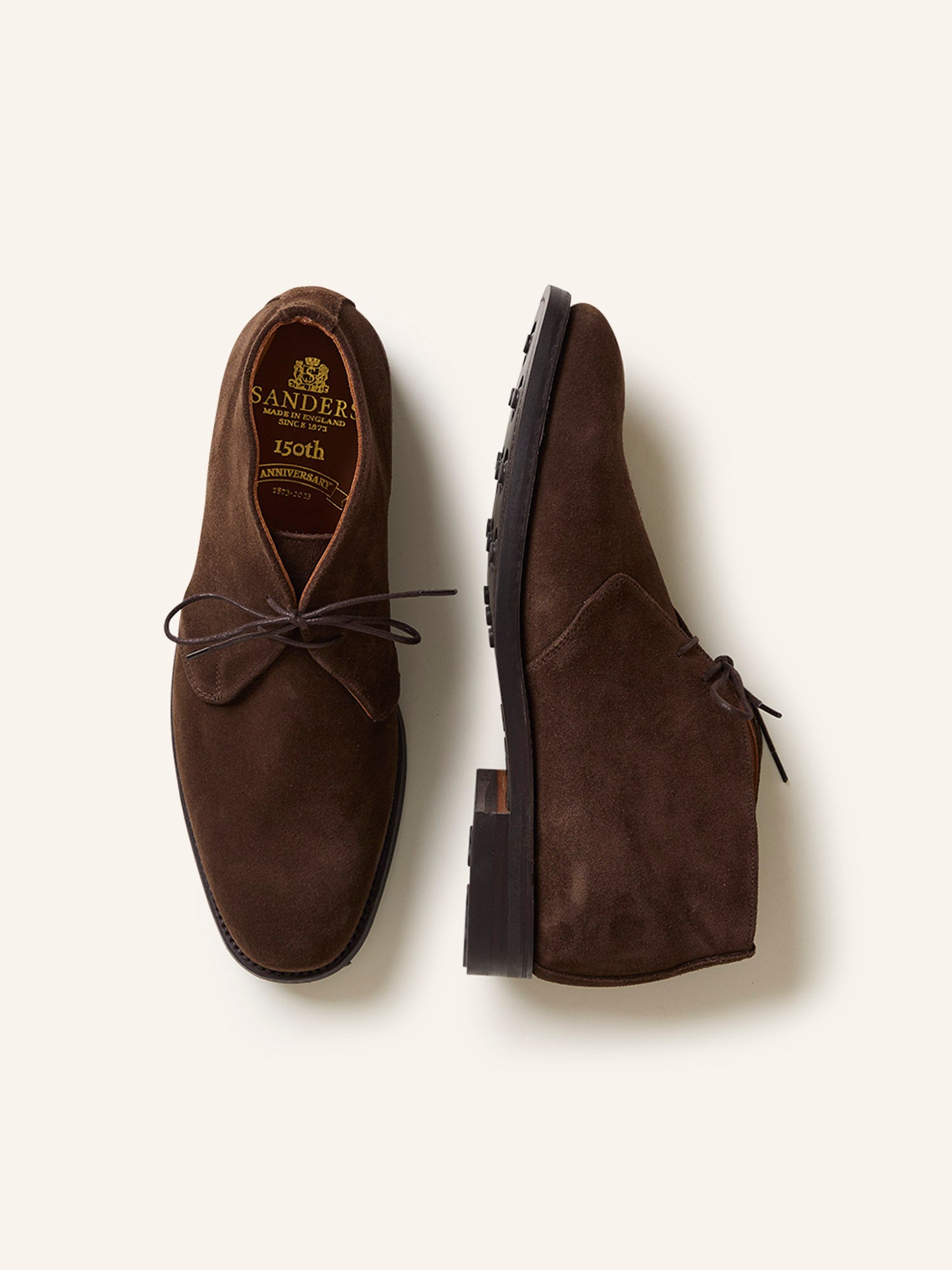 Sanders Chesham Suede Chukka Boots Chocolate